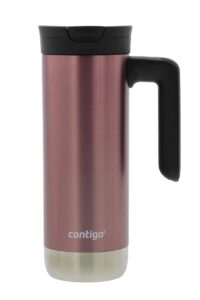 contigo superior 2.0 travel mug with handle, 20 oz - leak-proof lid, insulated stainless steel - cupholder friendly, dishwasher safe – pine berry