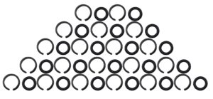 generic 1/2"" impact wrench socket retainer rings clip with o-ring,fits replacement impact wrench tool parts and accessories,o-ring square drive socket retainer ring （20 sets/pack）