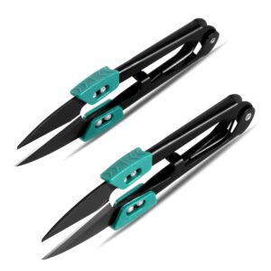 damita 4.2 inch sewing scissors thread snips wider handle thread professional scissors snips scissors for sewing, quilling, stitch, diy supplies (2 pack)