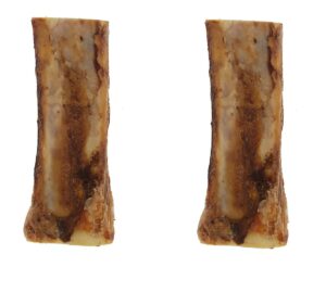 mpp all natural buffalo meaty femur dog bone 4 to 6 inch packs healthy dental chews (2 bones), 1 count (pack of 1)