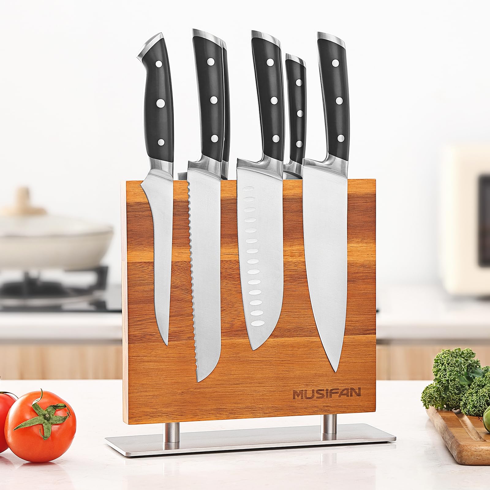 Magnetic Knife Strips without Knives -Kitchen Multifunctional Storage Knife Holder -Magnetic Knife Holder - Magnetic Knife Stand-Cutlery Large Organizer