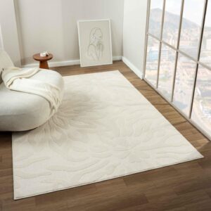 luxe weavers grayson collection 5970 cream 8x10 modern abstract area rug