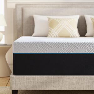 twolike queen mattress,10-inch queen size foam mattress in box,edges support for sleep supportive,60" x 80" x 10"