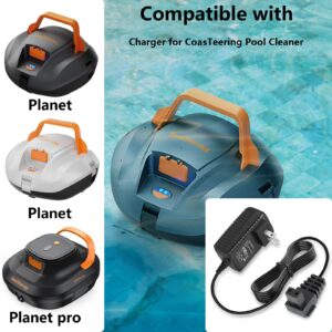 12.6V Charger for Coasteering Robotic Pool Cleaner Compatible with Coasteering Planet Pro, Planet, SP2, Automatic Robotic Pool Vacuum Cleaner Power Adapter