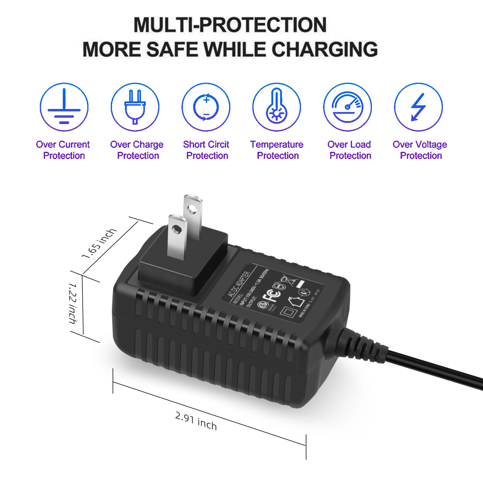 12.6V Charger for Coasteering Robotic Pool Cleaner Compatible with Coasteering Planet Pro, Planet, SP2, Automatic Robotic Pool Vacuum Cleaner Power Adapter