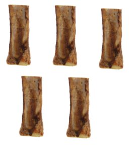 mpp all natural buffalo meaty femur dog bone 4 to 6 inch packs healthy dental chews (5 bones)