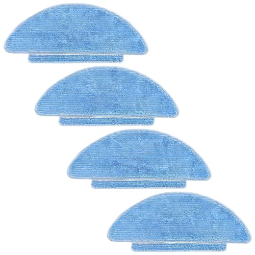 Spare Parts 4Pack Mop Pads, Replacement Compatible with Tikom L9000 L8000, Honiture Q6 SE, Lubluelu SL60D, Laresar L6 NEX Robot Vacuum Cleaner Mopping Cloths (4 Pack)