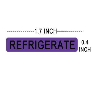 Refrigerate Medical Labels,1.7"x 0.4" Medicine Labels Refrigerate Food Service Pharmacy Stickers Veterinary Labels Keep Refrigerated Food Packaging Stickers Drug Stores Warning Labels,500 Pcs