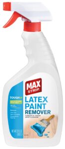 max strip latex paint remover 22oz | fast-acting water-based formula | safely removes latex, acrylic | for wood, metal, concrete & multiple surfaces | ideal for drips, spills & overspray