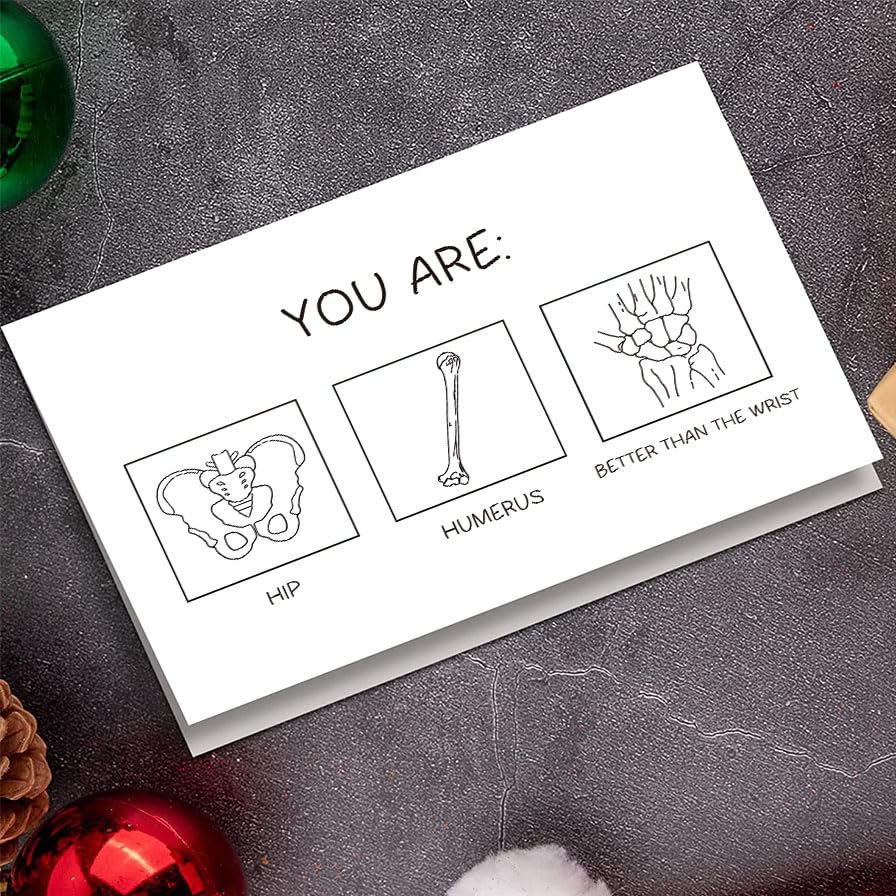 Ure Tenk Unique Medical Pun Greeting Card, Orthopedic Nurse/Doctor Card, Med School Graduation Gift, Healthcare Worker Birthday Card