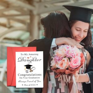 2025 Graduation Gifts for Her College Graduation Card for Daughter Best Gifts for High School Senior 2025 Stuff Class of 2025 Gifts Bulk Proud of You Card Master Law 2025 Graduation Card with Envelope