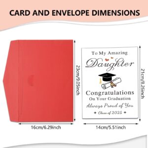 2025 Graduation Gifts for Her College Graduation Card for Daughter Best Gifts for High School Senior 2025 Stuff Class of 2025 Gifts Bulk Proud of You Card Master Law 2025 Graduation Card with Envelope