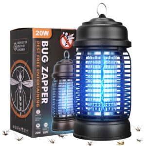 deezee bug zapper outdoor， 4200v mosquito zapper indoor，20w electric fly zapper ，insect zapper&mosquito killer lamp for home, patio, kitchen, backyard, camping, plug-in…