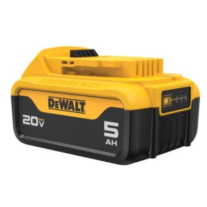 DEWALT 20V MAX Lithium-Ion Battery 2-Pack and Charger, 5.0 Ah, Battery Starter Kit (DCB205-2c)