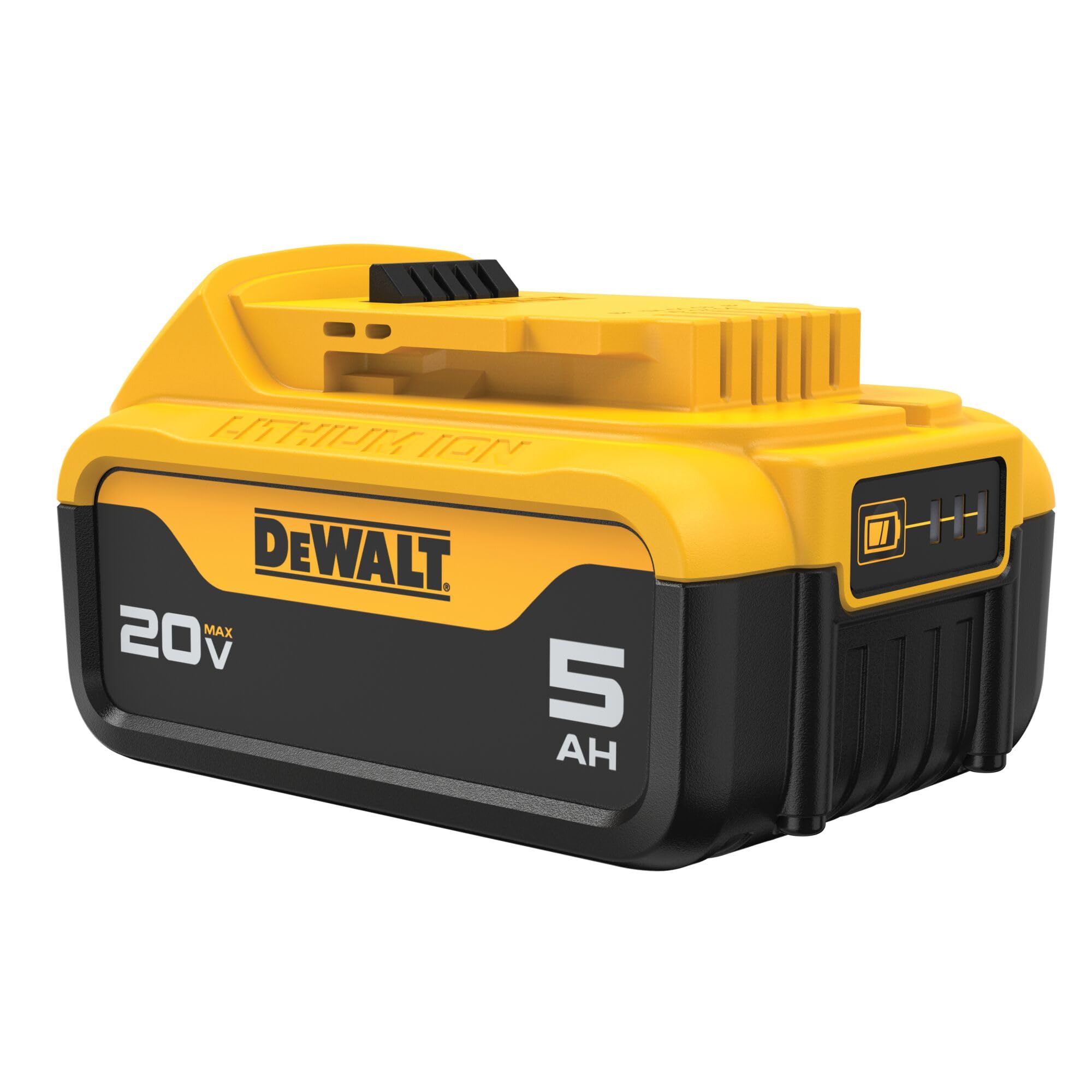 DEWALT 20V MAX Lithium-Ion Battery 2-Pack and Charger, 5.0 Ah, Battery Starter Kit (DCB205-2c)