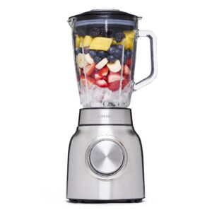 dynamic blend: 600w cassia countertop blender with 1.5l glass jar - safety features, stainless steel housing, and powerful performance