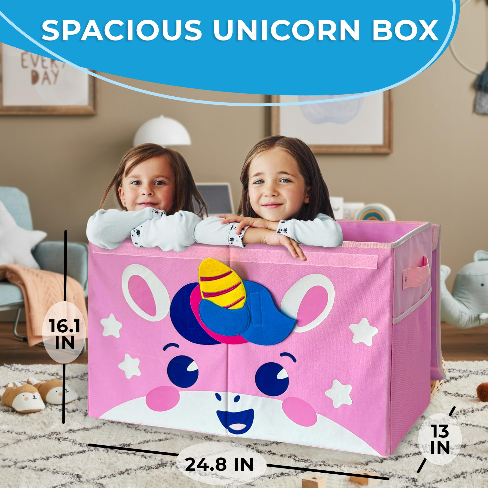 QUOKKA Toy Storage Box Koala, Toy Storage Box Unicorn & Toy Storage Box Turtle Playroom Organizers