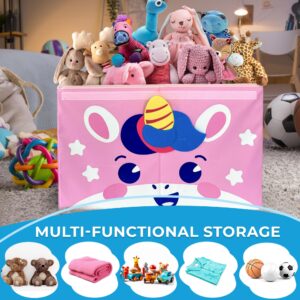 QUOKKA Toy Storage Box Elephant & Toy Storage Box Unicorn Playroom Organizers