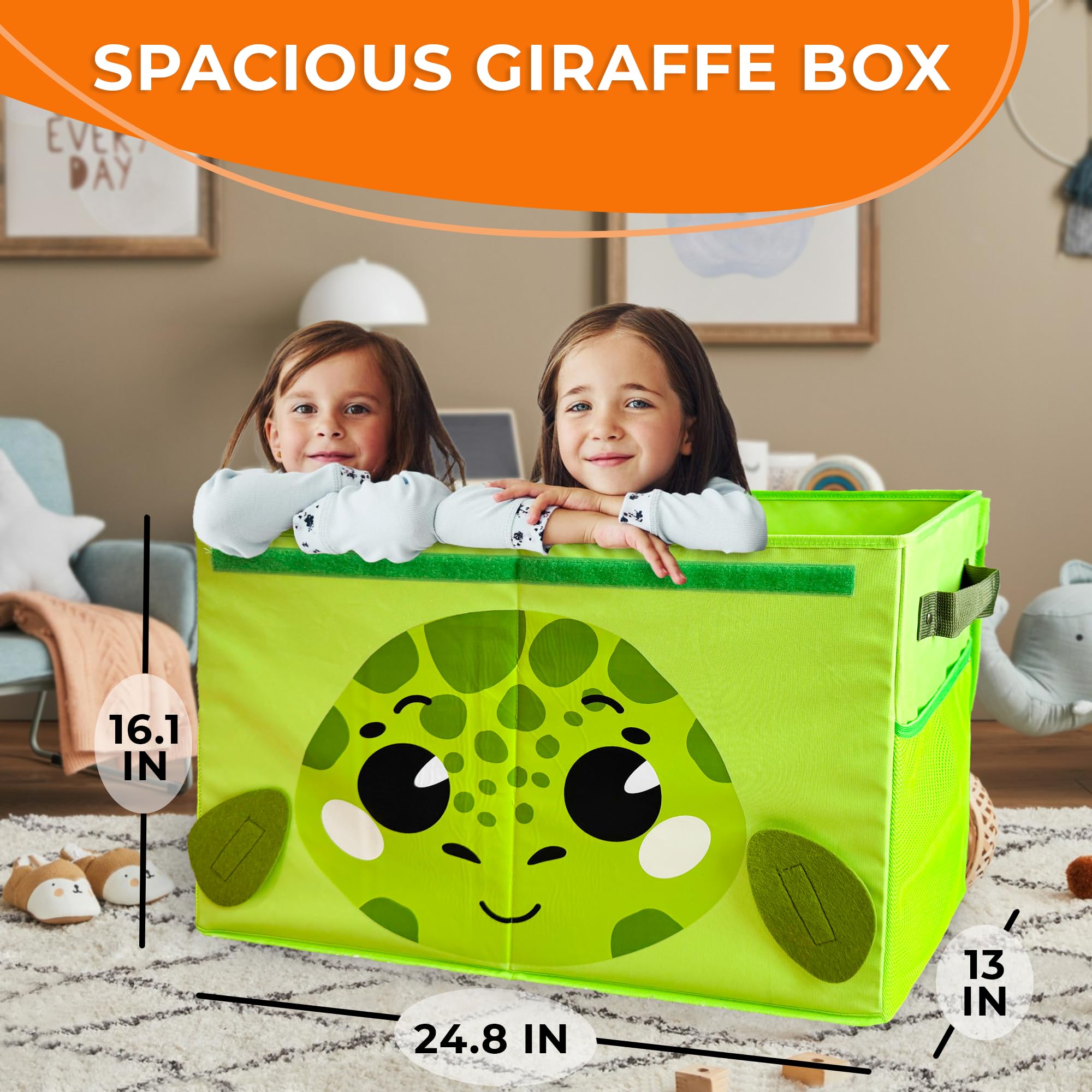 QUOKKA Toy Storage Box Koala, Toy Storage Box Unicorn & Toy Storage Box Turtle Playroom Organizers