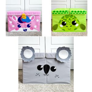 quokka toy storage box koala, toy storage box unicorn & toy storage box turtle playroom organizers