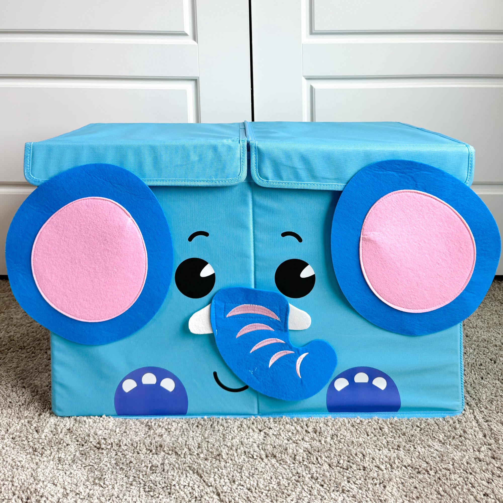 QUOKKA Toy Storage Box Elephant, Toy Storage Box Koala & Toy Storage Box Unicorn Playroom Organizers