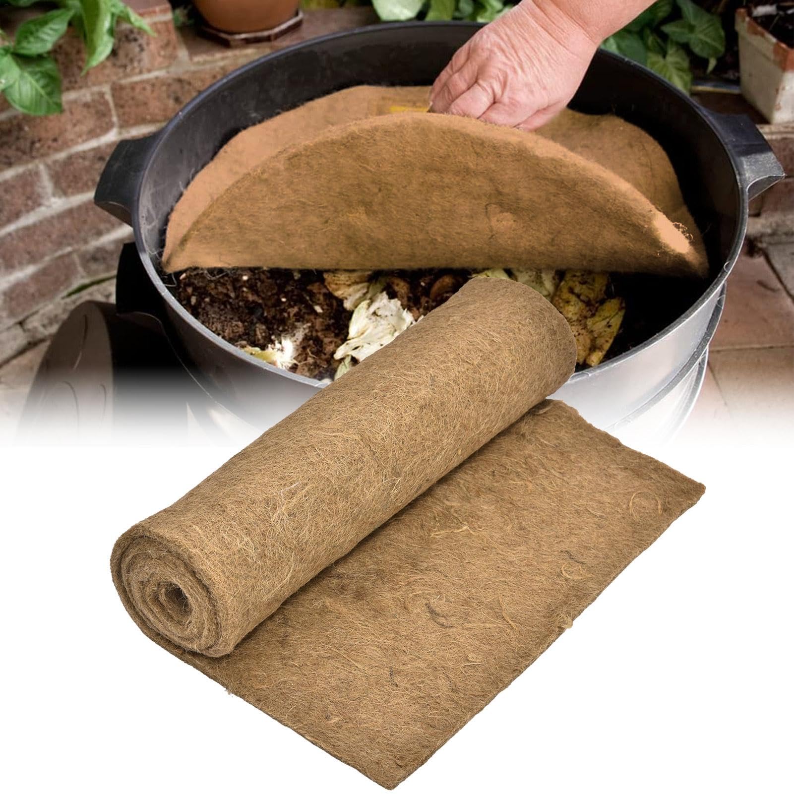 Worm Blanket, Worm Bin Blankets, Worm Composter, Compost Tumbler Worm, Farm Kit Worm Bin Bag Garden Compost Bin Worm Jute Fibre for Compost Bin, Jute Fibre for Compost Bin, Compost Tumbler