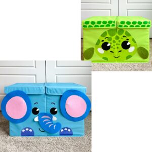 quokka toy storage box elephant & toy storage box turtle playroom organizers