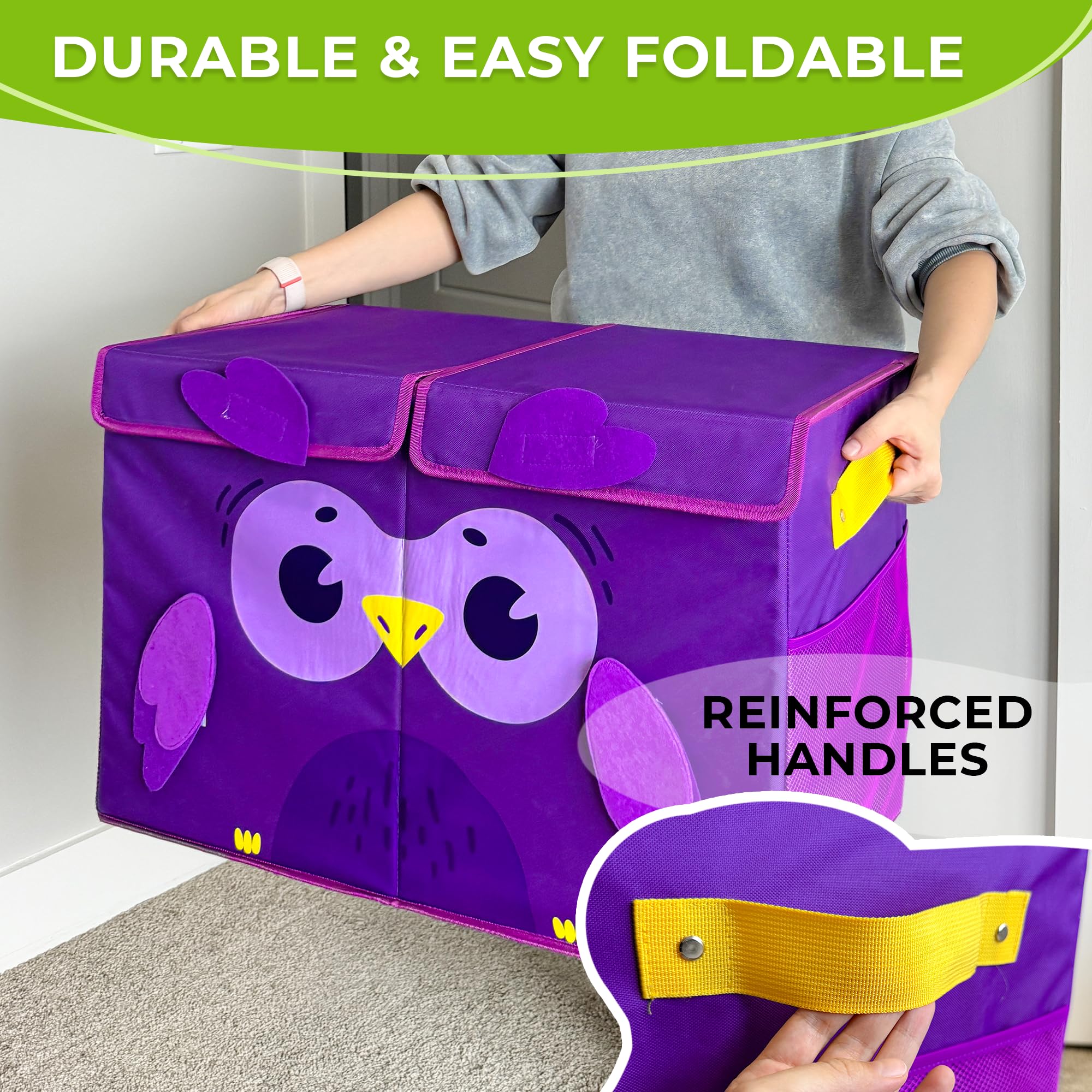 QUOKKA Toy Storage Box Koala & Toy Storage Box Owl Playroom Organizers