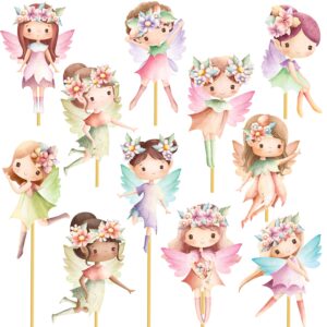 fairy party centerpiece stciks fairy birthday decorations fairy centerpieces for table 28pcs fairy party table toppers fairy baby shower decorations for floral fairy garden party supplies