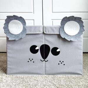 QUOKKA Toy Storage Box Koala, Toy Storage Box Unicorn & Toy Storage Box Turtle Playroom Organizers