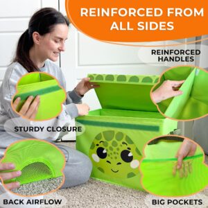 QUOKKA Toy Storage Box Koala & Toy Storage Box Turtle Playroom Organizers