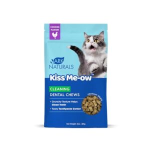 ark naturals, kiss me-ow cleaning chicken dental chews, 3 oz