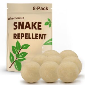 whemoalus snake repellent for yard powerful, snake repellent balls, keep snake away repellent for outdoors, snake repellent for outdoors pet safe,rattlesnake repellent 8 balls/bag