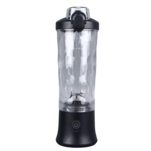 portable blender, 18000rpm 600ml large capacity cordless stainless steel size blender with 6 ultra sharp blades for shakes and smoothies mini blender for travel home sport