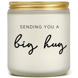 thinking of you gifts for women, get well soon gift for women, cheer up feel better for birthday christmas, sorry for you loss sympathy present for friend mothers sister, lavender sending hug candle