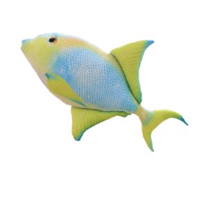 aucooma 15.7" tropical fish plush toy,fish stuffed animals, soft kids hug pillow, green gift doll ocean plush decor