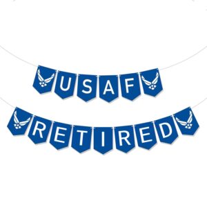 usaf retired banner,us air force ritirement party decoration banner,pre-strung