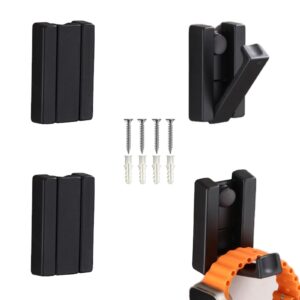 zyuzles 4pcs folding hideaway coat hooks,retractable coat hook black metal wall hooks aluminum alloy space-saving mounted for hanging coat, jacket, towel (black)