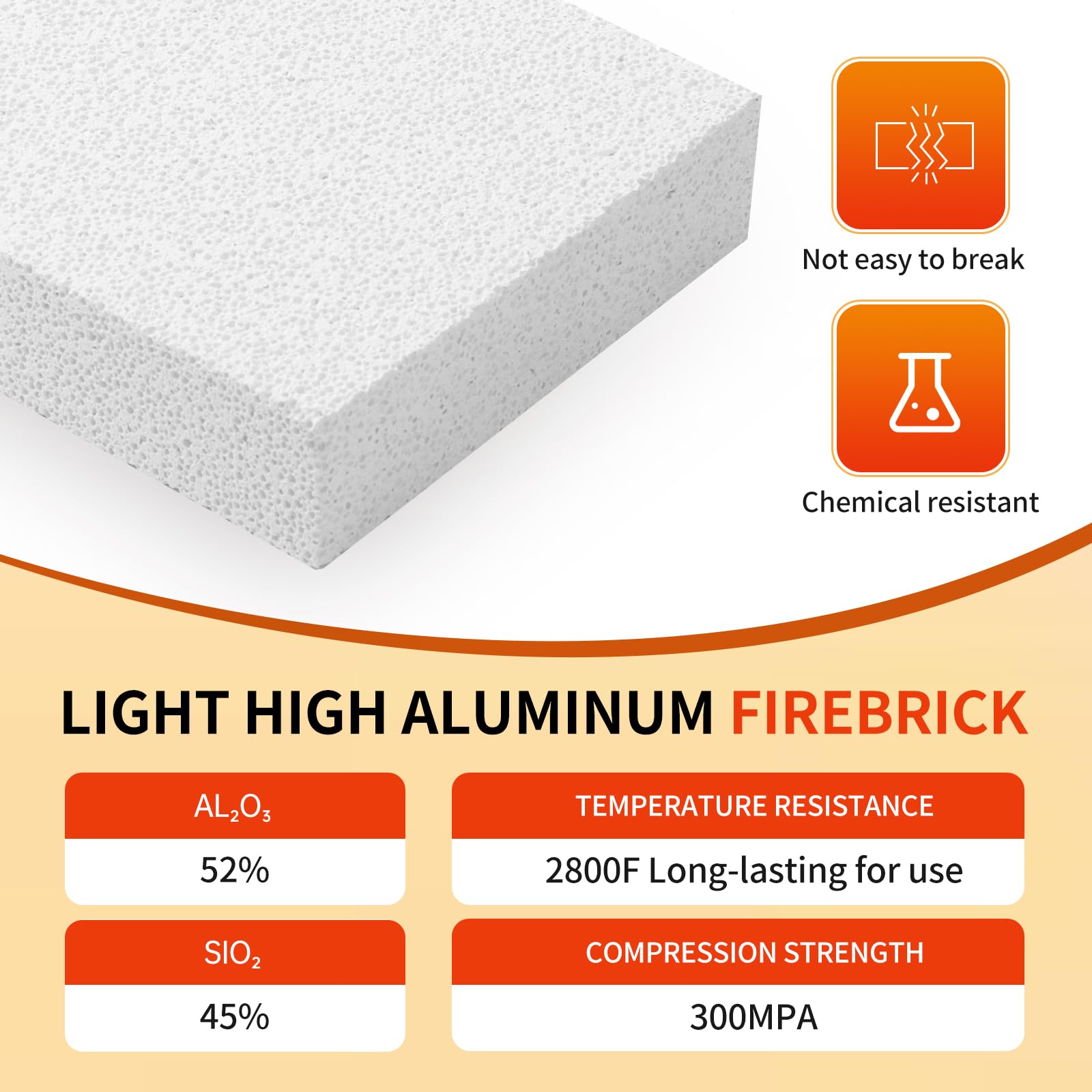 Fire Brick Insulating Fire Bricks for Wood Stove Forge(Pack of 24)2400F Rated FireBrick Clay Firebricks Replacement Insulation Fire Block for Grill Fireplace Fire Pit Kiln Pizza Oven (9"x4.5"x1.25")