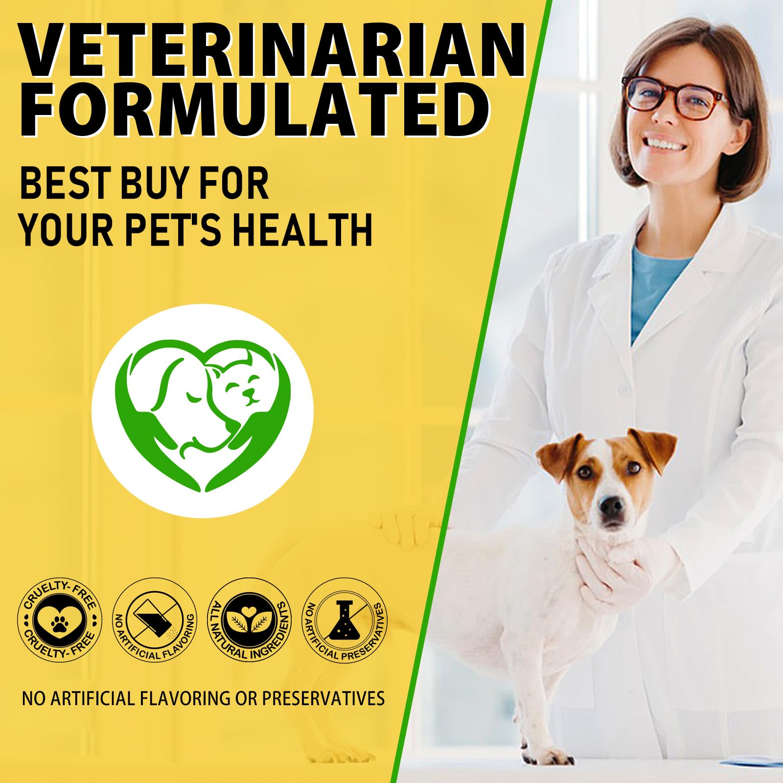 Natural Yeast Infection Treatment for Dogs, Dog Ear Infection Treatment, Dog Allergy Relief, Helps to Support Itch Relief, Inflammation Relief & More, Ear Infection Treatment for Dogs - 2 fl oz