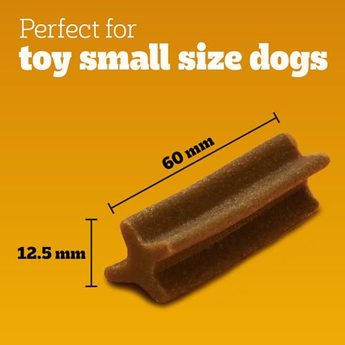 Pedigree Dentastix Toy & Small Breed, Original, Beef Flavor & Fresh Variety Pack, 2.36 lb. Pack