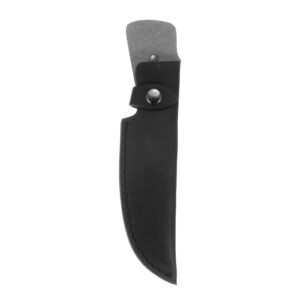 harfington fixed blade knife sheath 10" x 2.1" belt loop design straight knife holder case with copper snap closure for outdoor leisure kitchen, black