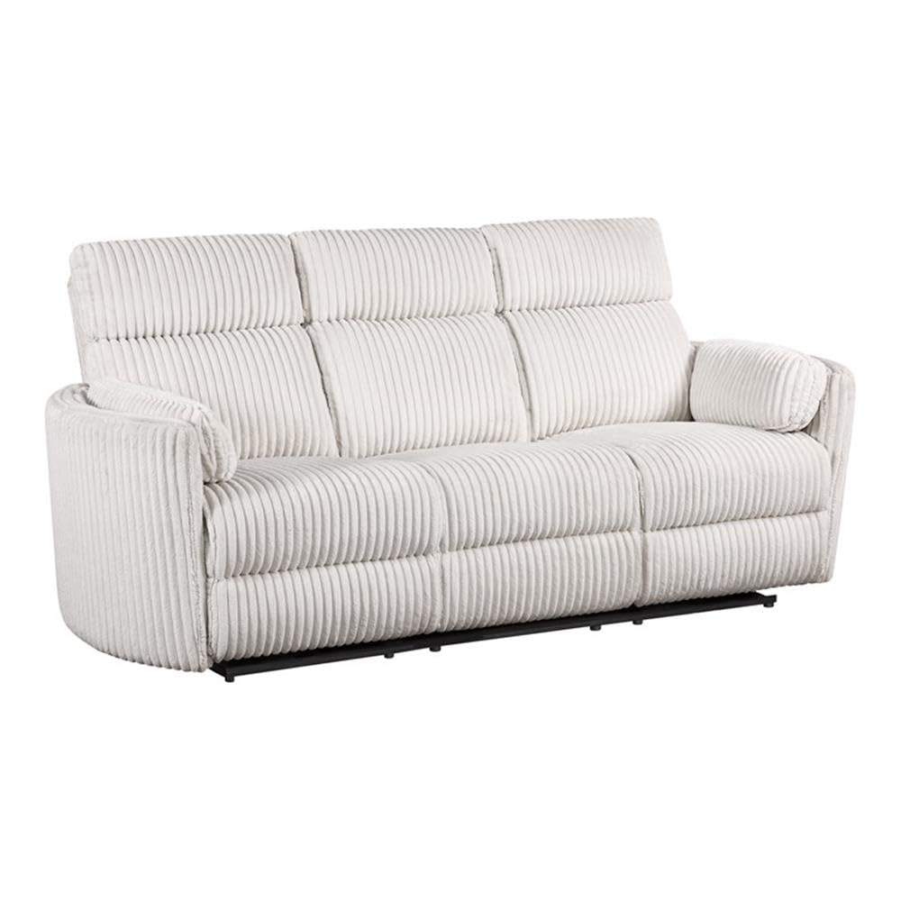 Parker Living Radius Modern Fabric Power Reclining Sofa in Ivory