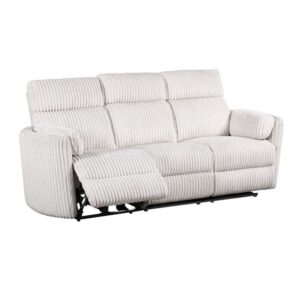 Parker Living Radius Modern Fabric Power Reclining Sofa in Ivory