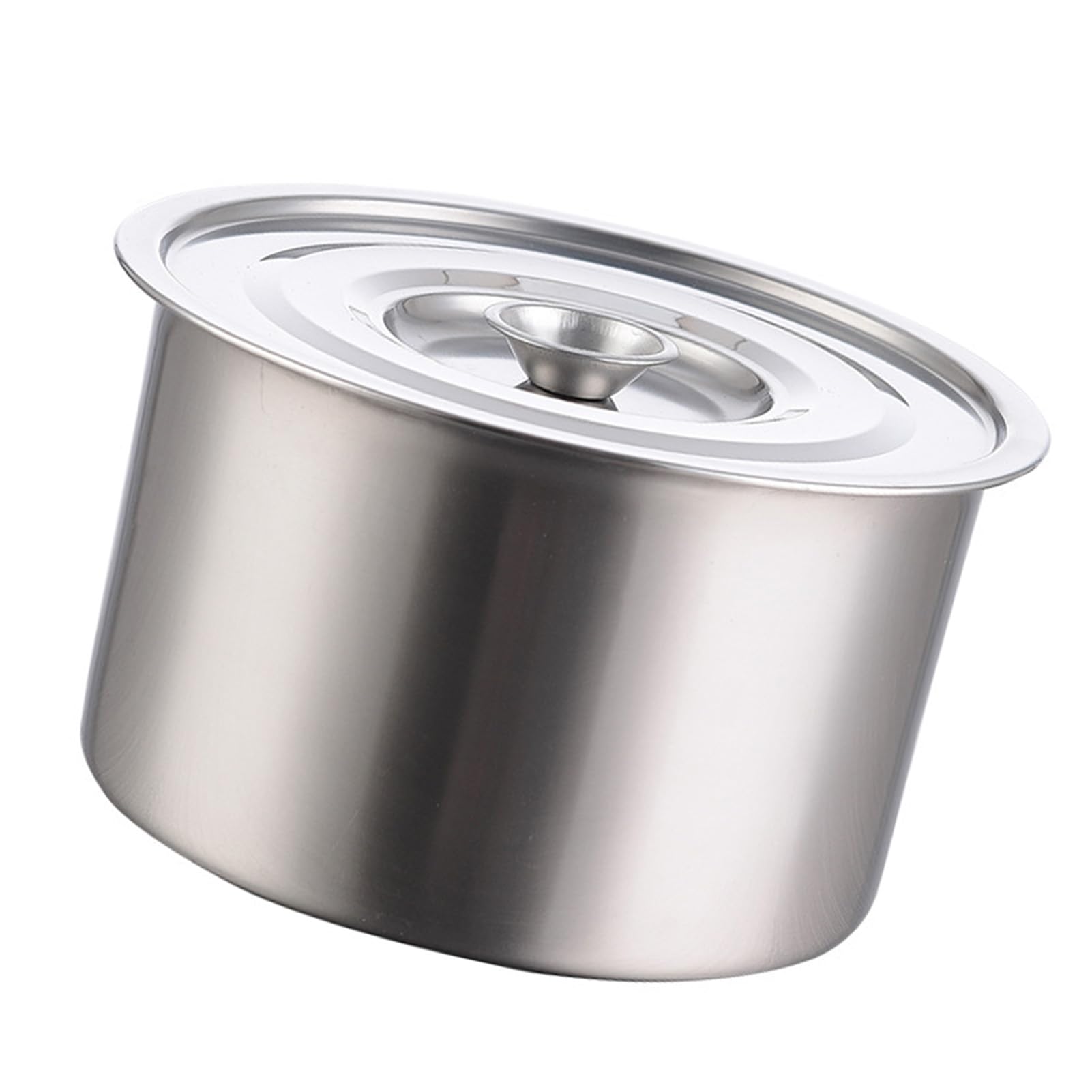 Stainless Steel Soup Pot, Multifunctional Odorless Pot Seasoning Container for Cooking (Large 30cm / 11.8in)