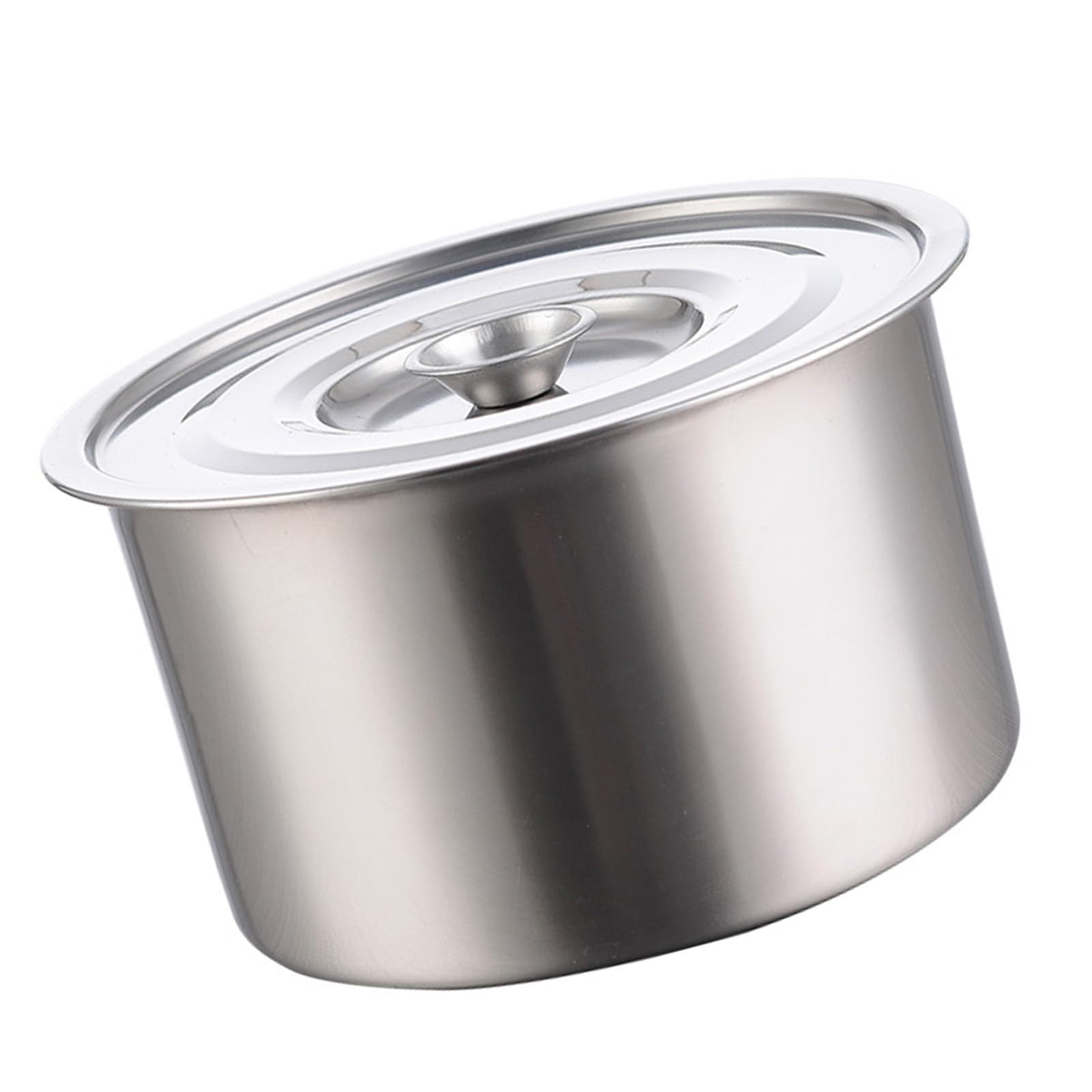 Stainless Steel Soup Pot, Multifunctional Odorless Pot Seasoning Container for Cooking (Large 30cm / 11.8in)