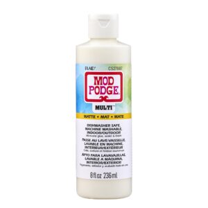 mod podge matte multi-surface all-in-one glue, sealer, and finish, perfect for indoor and outdoor arts and crafts projects, cs27687