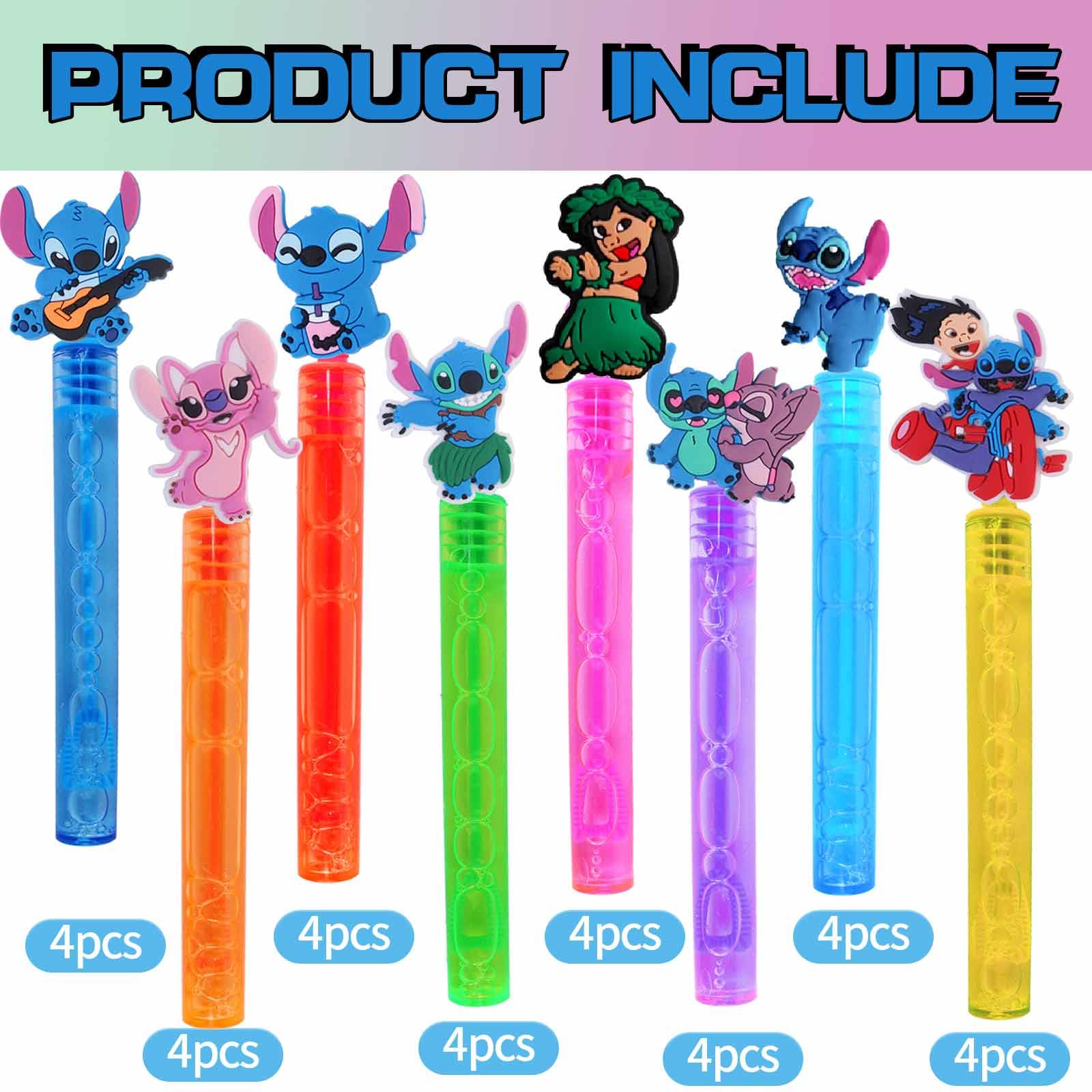 24 Piece Cartoon Bubble Wand for Kids(8 Style),Cute Cartoon Bubble Wand Great for Cartoon Theme Birthday Party Supplies Birthday Wedding Bath Time Gifts for Boys Girls