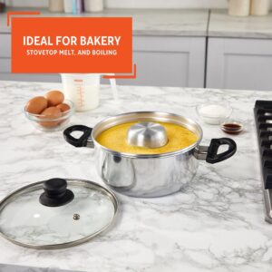 IMUSA 3Qt Double Boiler/Baño Maria w/8in Flan Inner Pan - 20cm