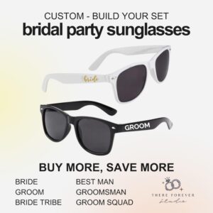 There Forever Studio Groomsmen Sunglasses | Build Your Set of 1, 2, 3, 4, 5, 6, 7, 8, 9, 10, 11, 12 | Proposal Gift Groom, Best Man, Groomsquad, Bride, Bride Tribe Wedding Favors